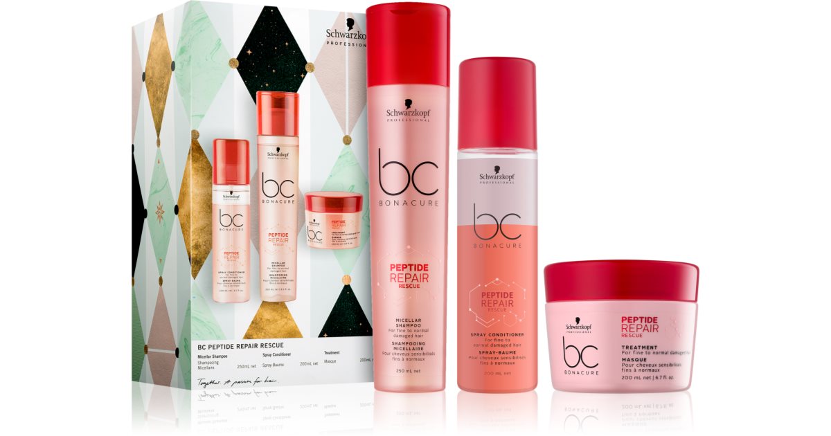 Schwarzkopf Professional BC Bonacure Peptide Repair Rescue Gift Set ...