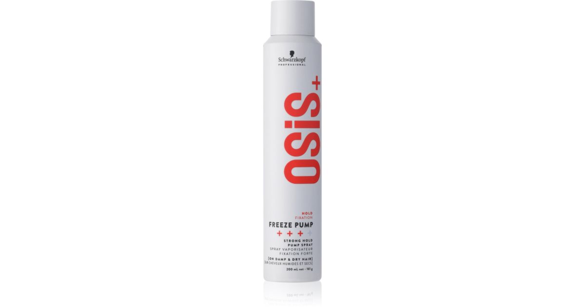 Schwarzkopf Professional Osis+ Freeze Pump laca de pelo fijación fuerte ...