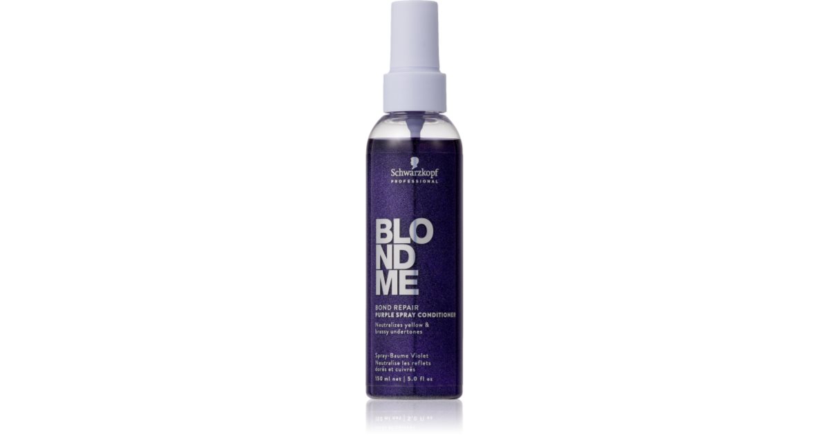 Schwarzkopf Professional Blondme Bond Repair Purple Spray Conditioner ...