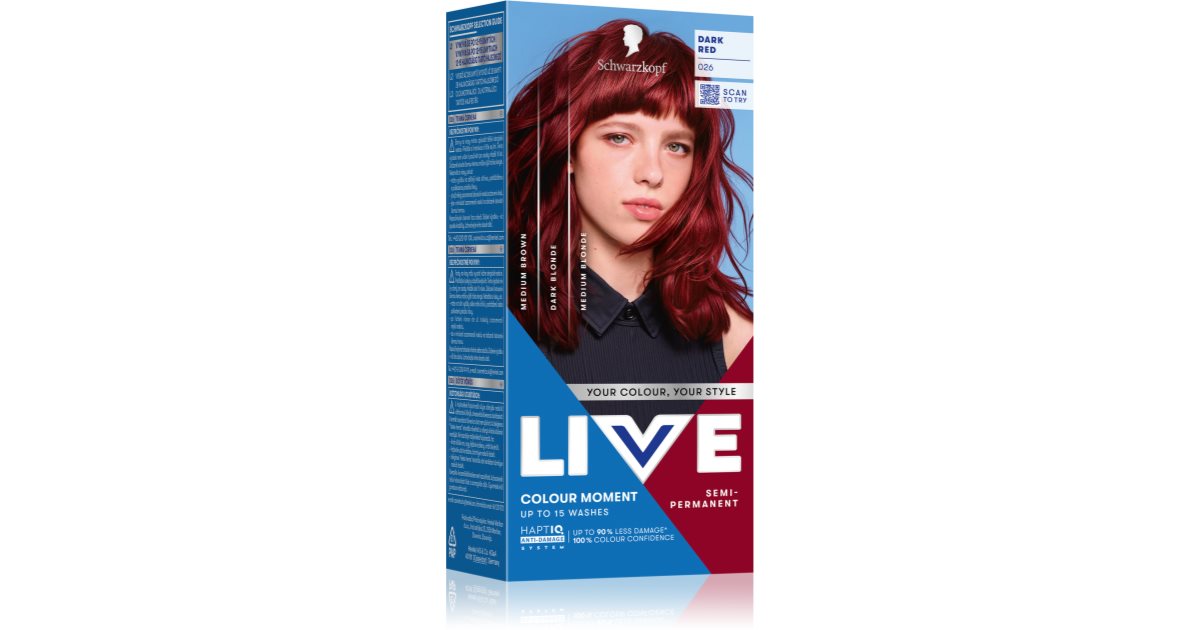 Schwarzkopf LIVE Ultra Brights or Pastel semi-permanent hair dye ...