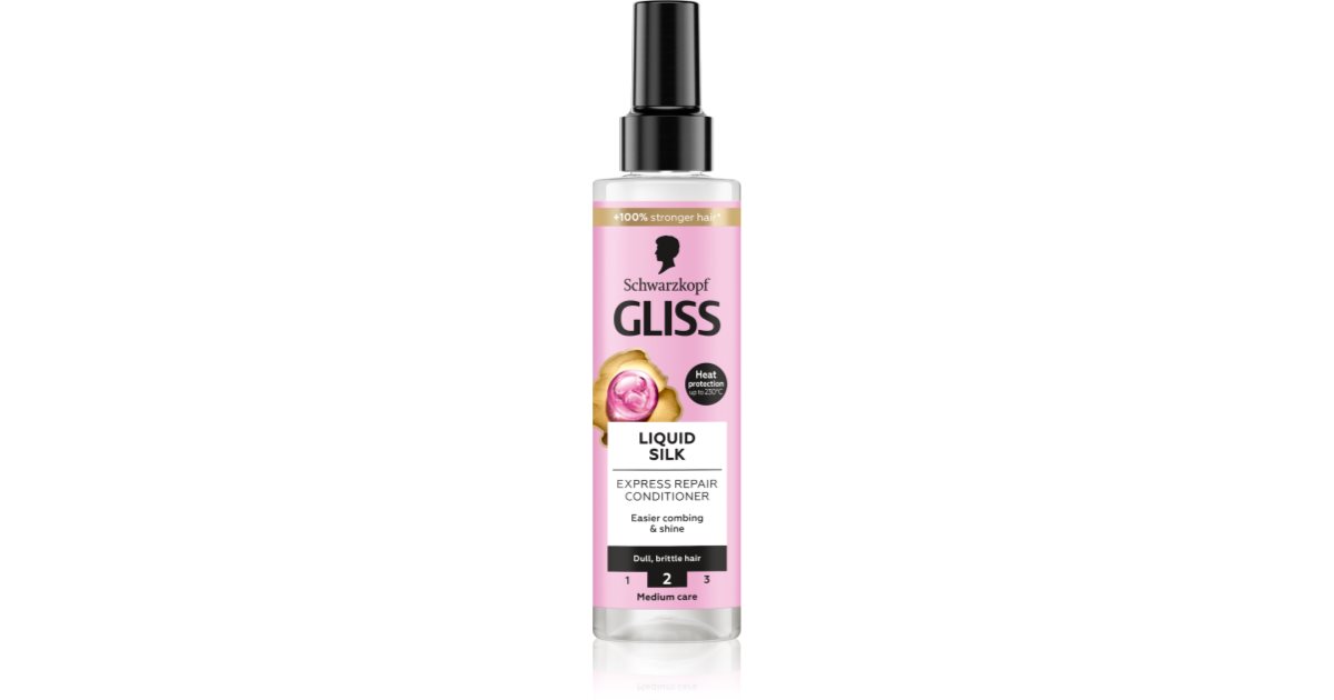 Schwarzkopf Gliss Liquid Silk leave-in conditioner for hair ...
