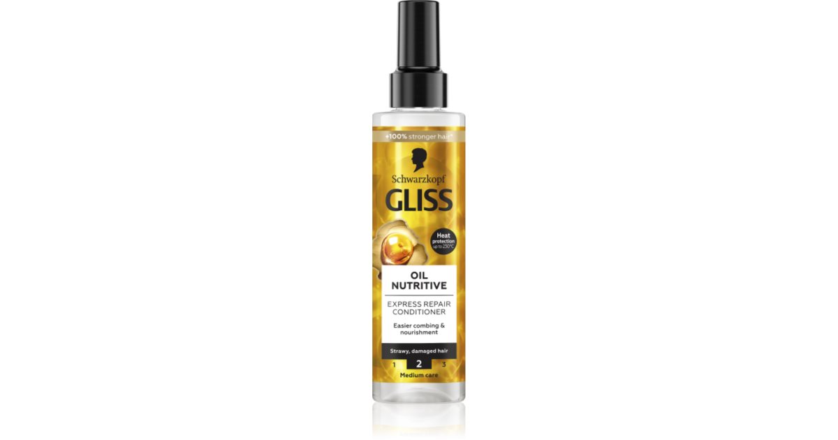 Schwarzkopf Gliss Oil Nutritive regenerační balzám pro nepoddajné a ...
