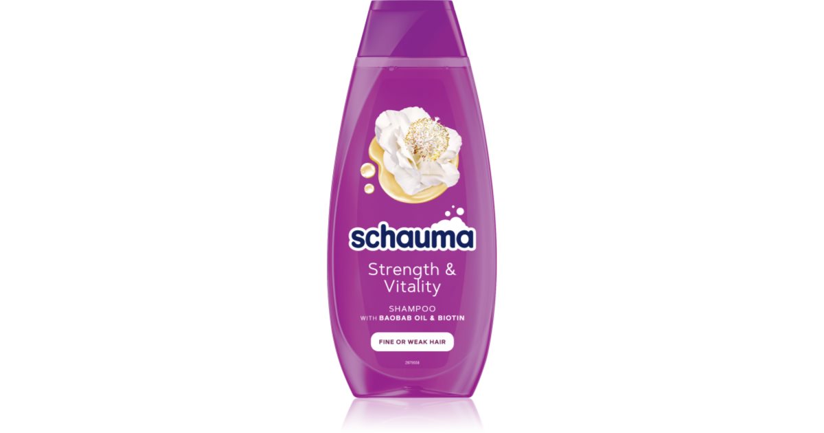 Schwarzkopf Schauma Strength & Vitality Energising Shampoo for fine ...