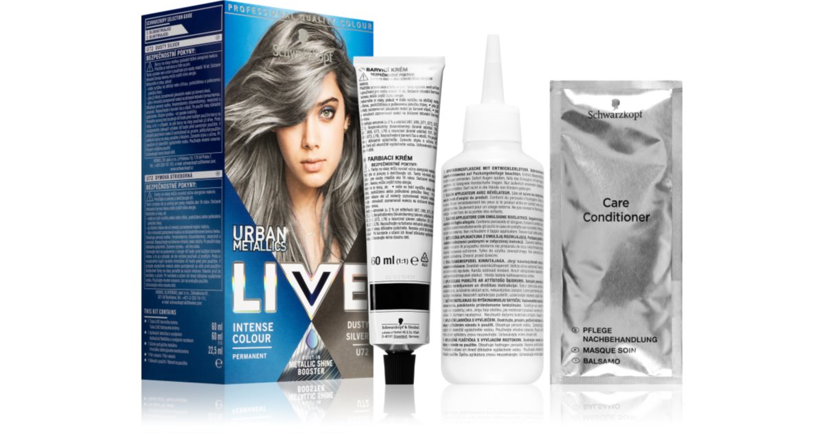 Schwarzkopf LIVE Urban Metallics permanent hair dye | notino.co.uk