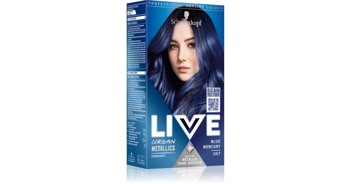 Schwarzkopf LIVE Urban Metallics permanent hair dye | notino.co.uk