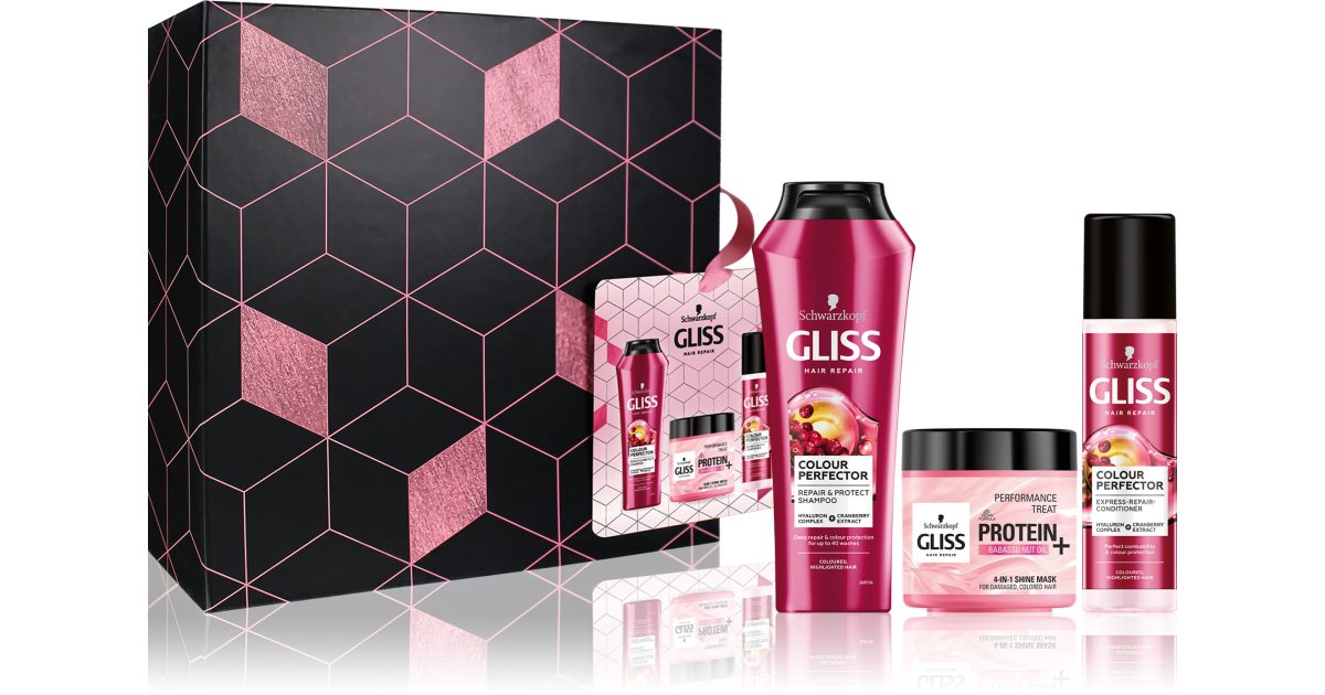 Schwarzkopf Gliss Colour Perfector gift set (for coloured or streaked ...
