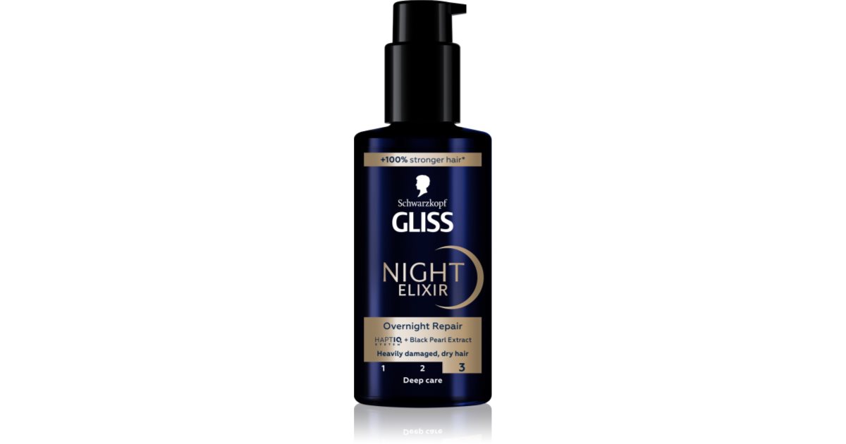 Schwarzkopf Gliss Night Elixir leave-in elixir for damaged hair ...