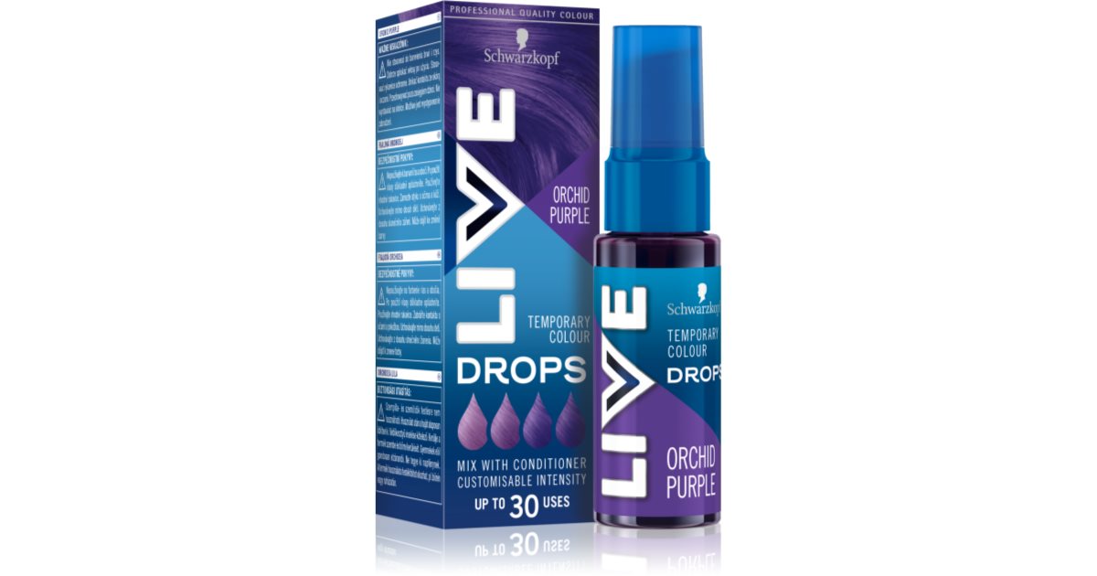 Schwarzkopf LIVE Drops temporary coloured hair shadow | notino.co.uk