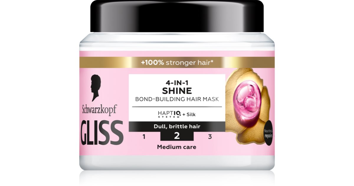 Schwarzkopf Gliss Liquid Silk masque pour des cheveux plus forts et ...