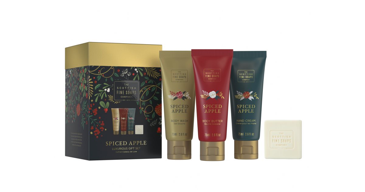Scottish Fine Soaps Spiced Apple Luxurious Gift Set Geschenkset (für ...
