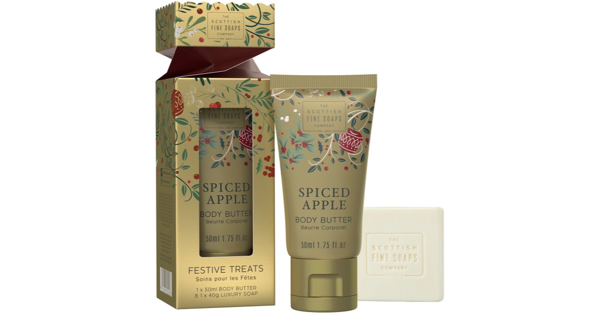 Scottish Fine Soaps Spiced Apple Festive Treats Kinkekomplekt (kehale ...
