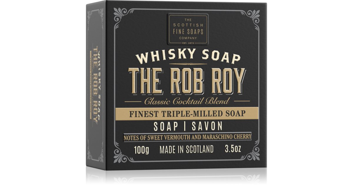 Scottish Fine Soaps Whisky Soap The Rob Roy bar soap for body and face ...