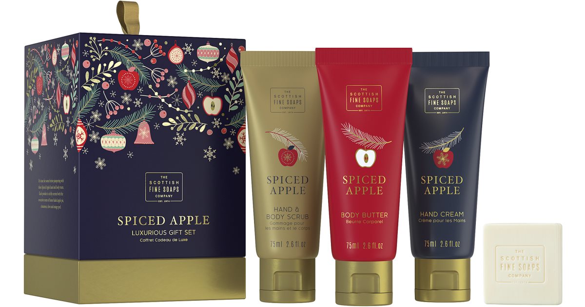Scottish Fine Soaps Spiced Apple Luxurious Gift Set Geschenkset
