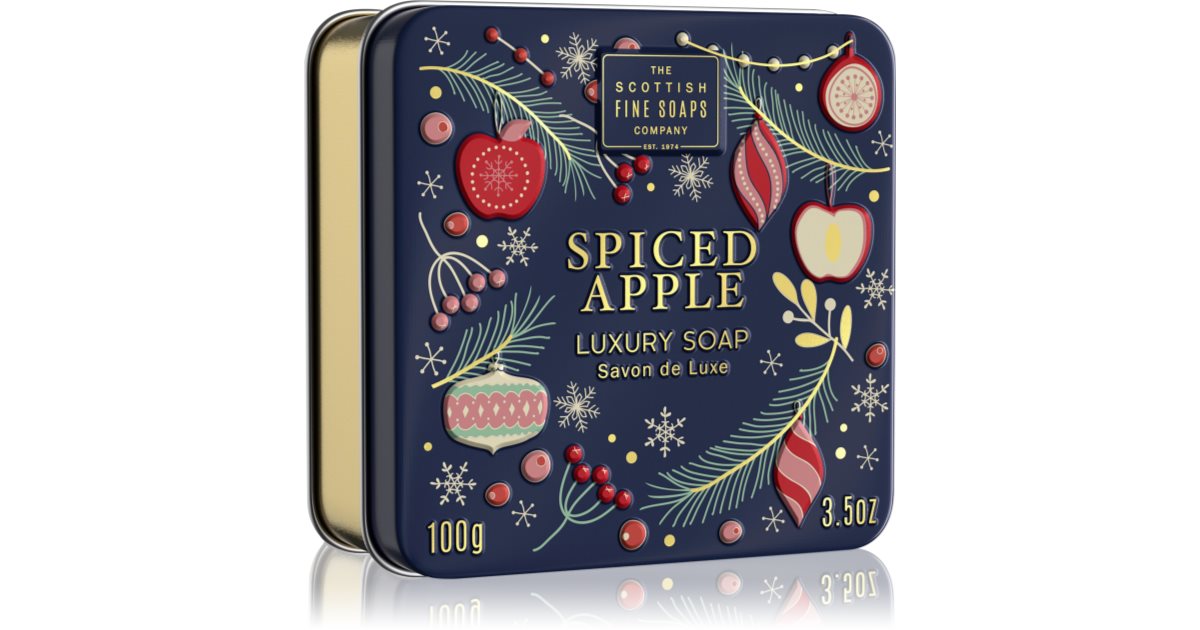 Scottish Fine Soaps Spiced Apple Luxury Soap луксозен твърд сапун ...