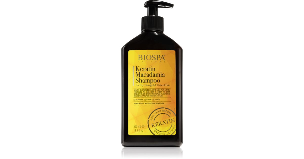 Sea of Spa Bio Spa Keratin Macadamia Shampoo mit Keratin für gefärbtes ...