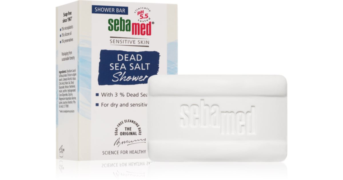 Sebamed Sensitive Skin Dead Sea Salt Shower syndet pour peaux sèches et ...