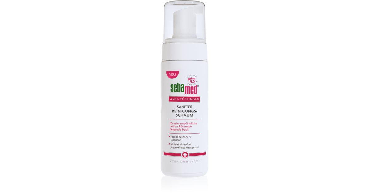 Sebamed Anti-Redness Gentle Cleansing Foam for sensitive and reddened ...