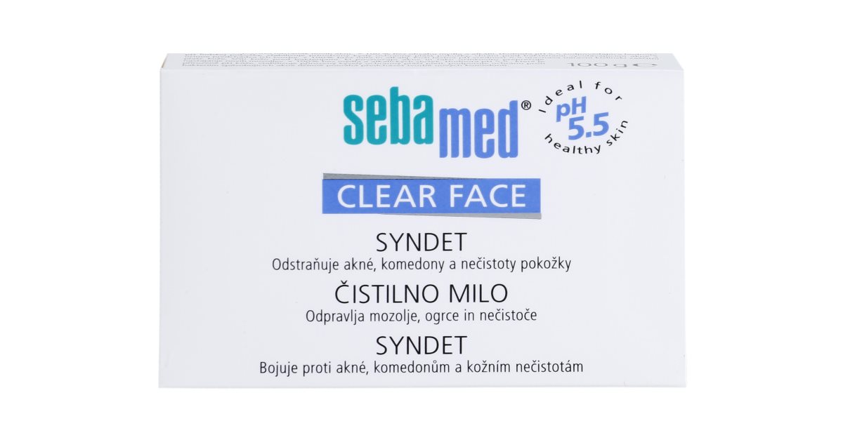 Sebamed Clear Face Syndet sæbebar til problematisk hud | notino.dk