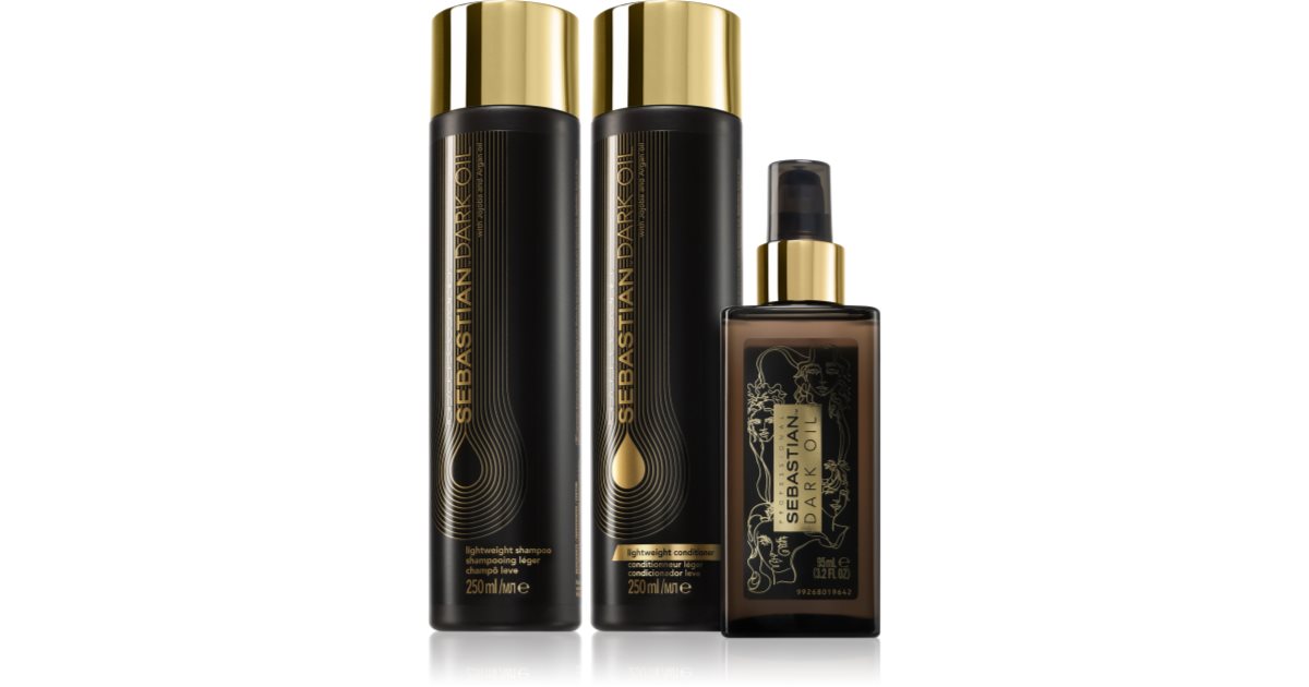Sebastian Professional Dark Oil Set výhodné balení pro hydrataci a lesk ...