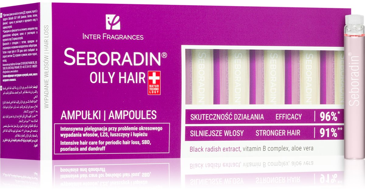 Seboradin Oily Hair Ampule for hair loss and dandruff | notino.ie