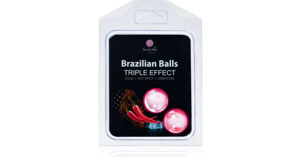 Secret play Brazilian 2 Balls Set Triple Effect Massage Oil | notino.ie