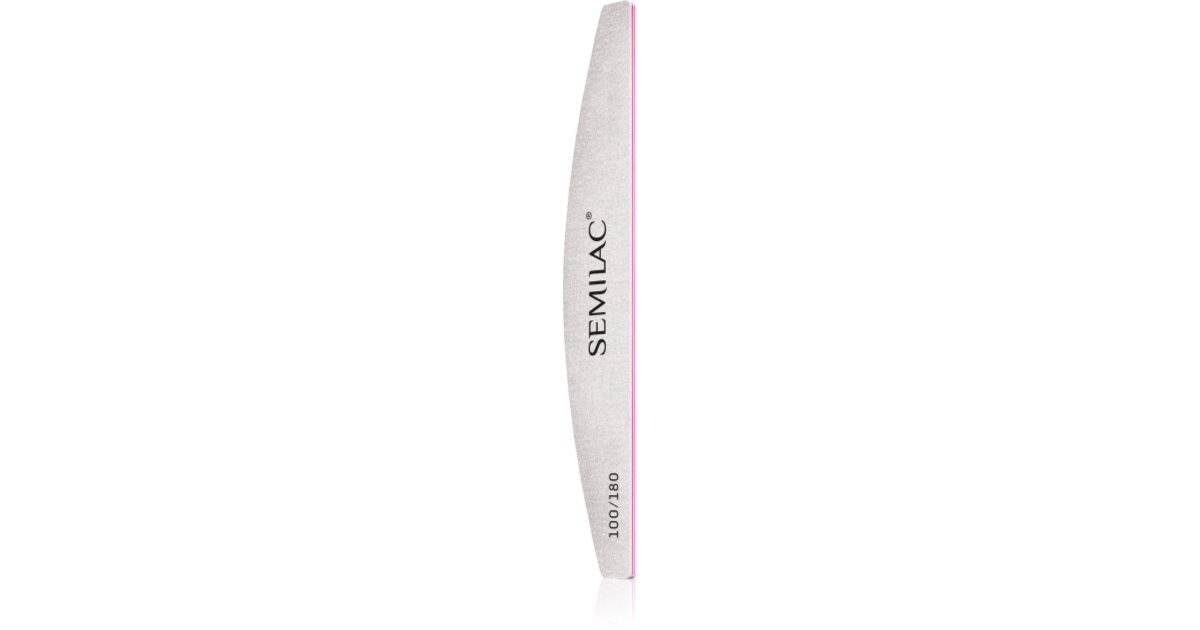 Semilac Accessories Nail File 100/180 lima de unhas clássica com duas ...