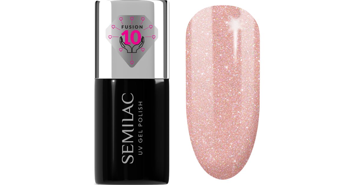 Semilac UV Hybrid Extend Care 5in1 gel nail polish with nourishing ...