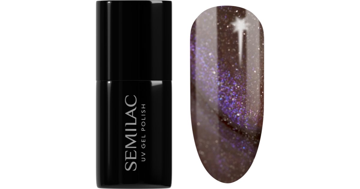 Semilac UV Hybrid Galaxy Flash Gel Nail Polish for UV/LED Hardening ...