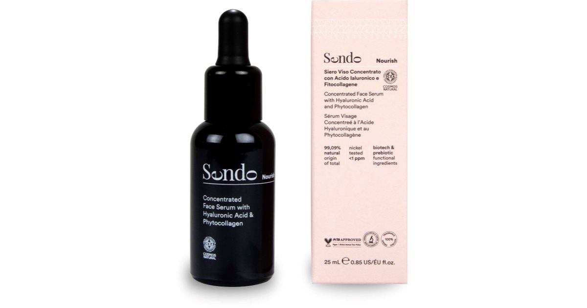 Sendo Nourish Concentrated Face Serum with Hyaluronic Acid ...