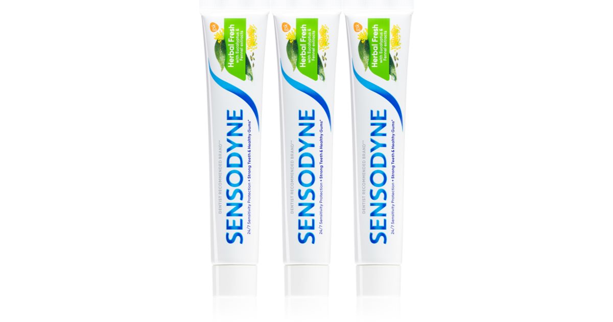 Sensodyne Herbal Fresh Trio fluoride toothpaste | notino.co.uk