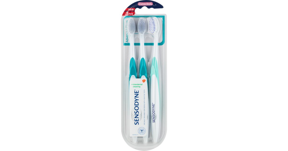 Sensodyne Advanced Clean Extra Soft Toothbrush for sensitive teeth ...