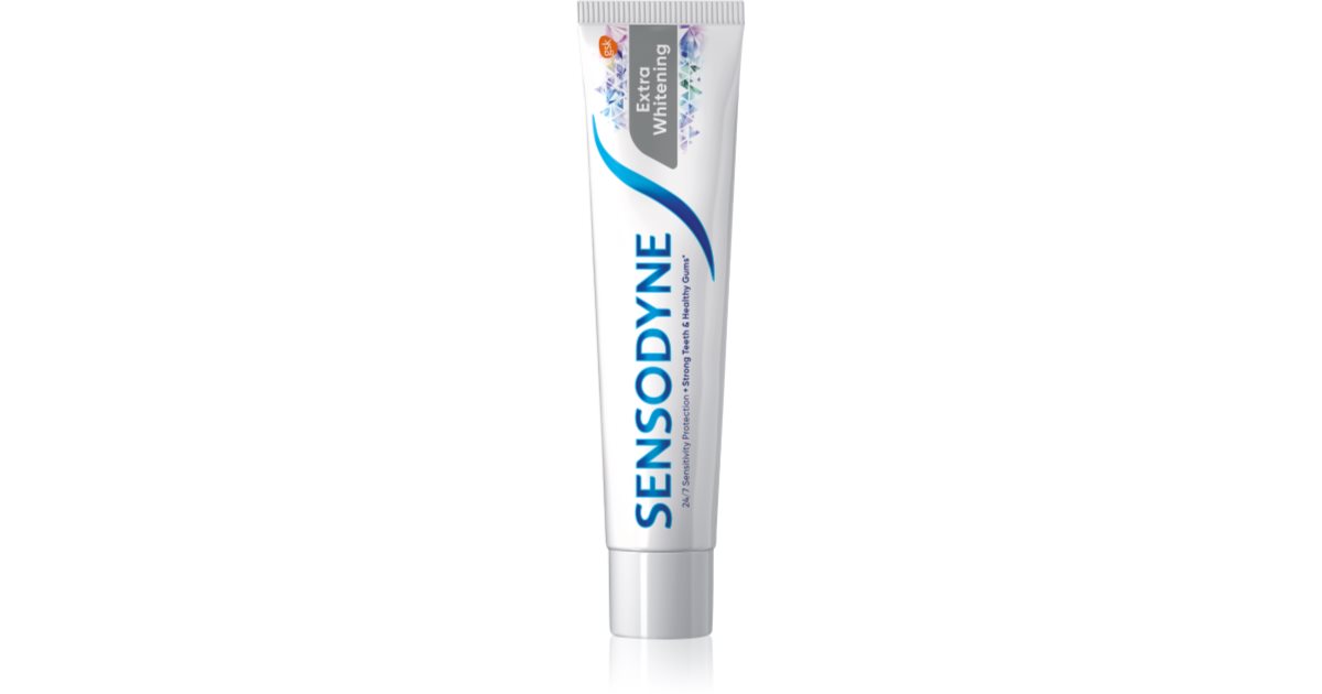 Sensodyne Extra Whitening Balinoša zobu pasta ar fluorīdu jutīgiem ...