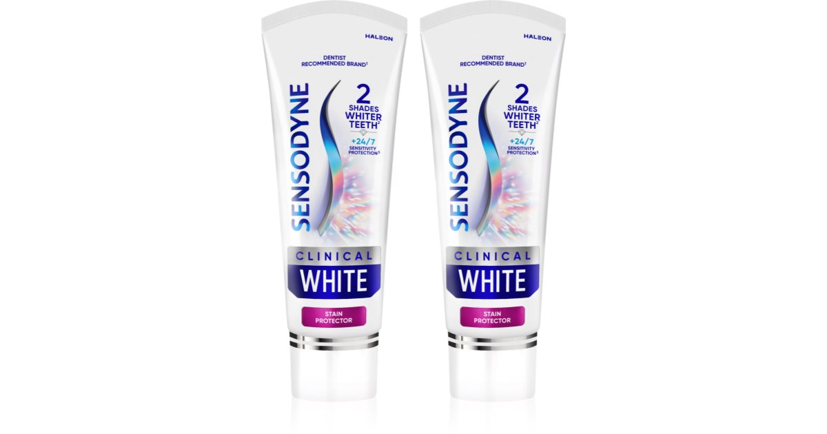 Sensodyne Clinical White Stain Protector whitening toothpaste | notino ...