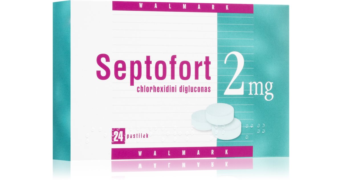 Septofort Septofort 2 mg pastilky na desinfekci dutiny ústní a krku ...