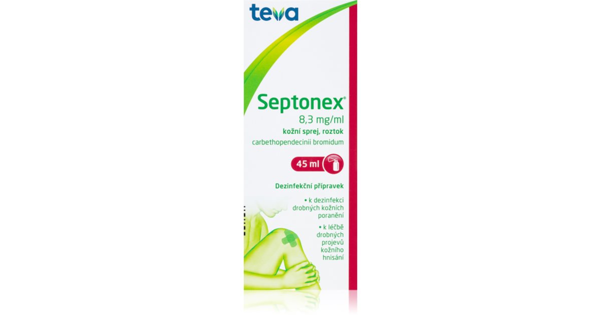 Septonex Septonex 8,3mg/ml kožní sprej, roztok na drobná poranění ...