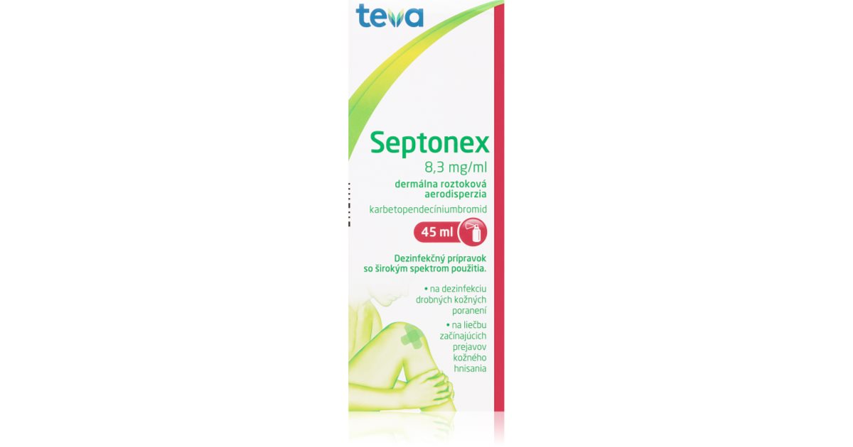 Septonex Septonex 8,3mg/ml kožný sprej, roztok na drobné poranenia ...