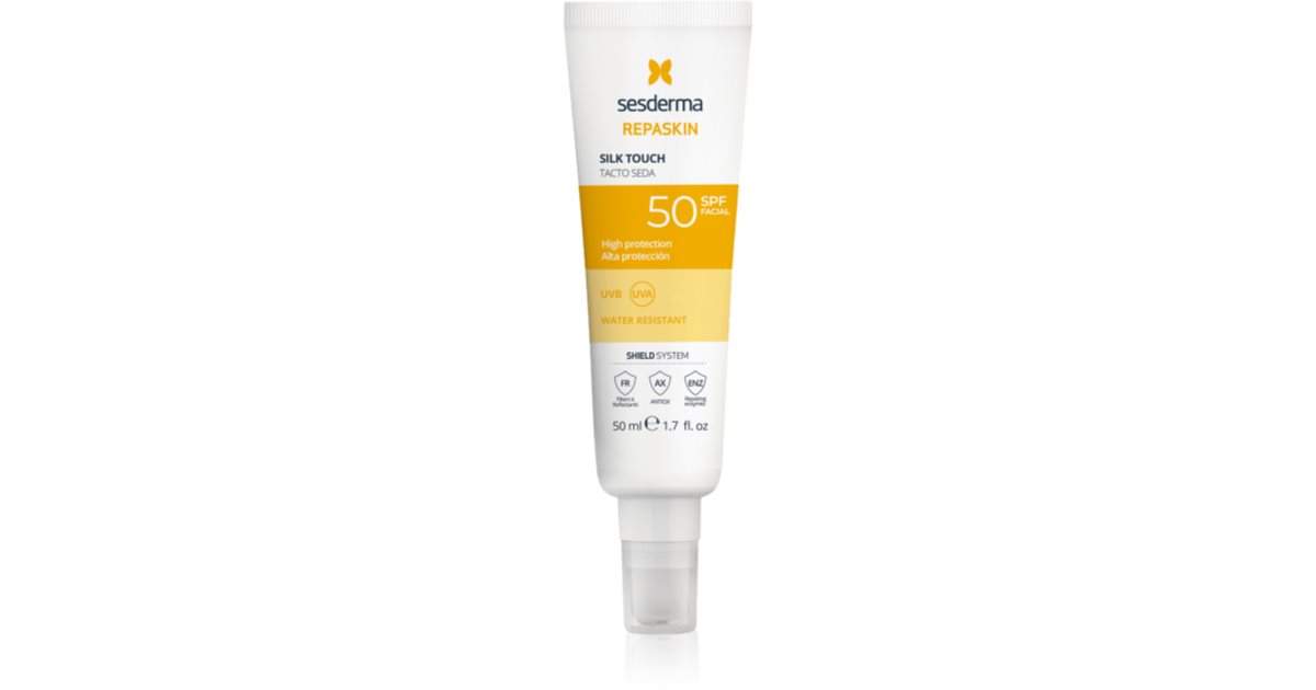 Sesderma Repaskin Silk Touch creme solar facial SPF 50 | notino.pt