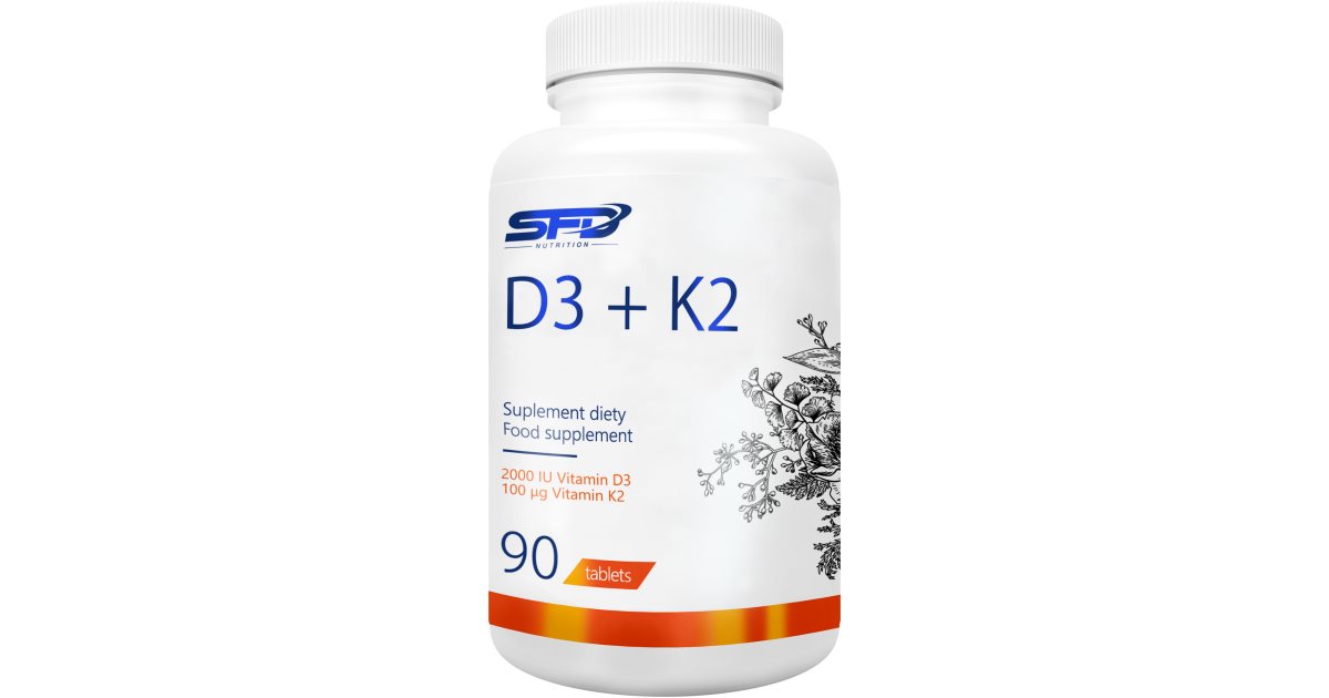 SFD Nutrition D3 + K2 podpora normálního stavu kostí a zubů | notino.cz