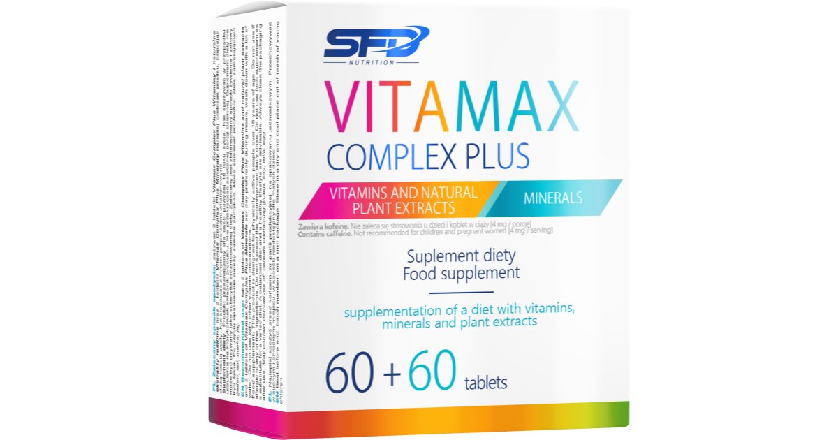 SFD Nutrition VitaMax Complex Plus Multivitamin- und Mineralkomplex ...