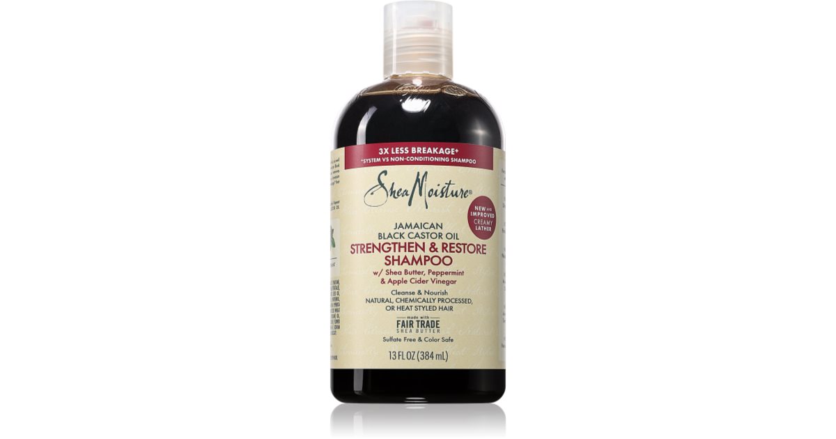 Shea Moisture Jamaican Black Castor Oil Strengthen & Restore shampoing ...