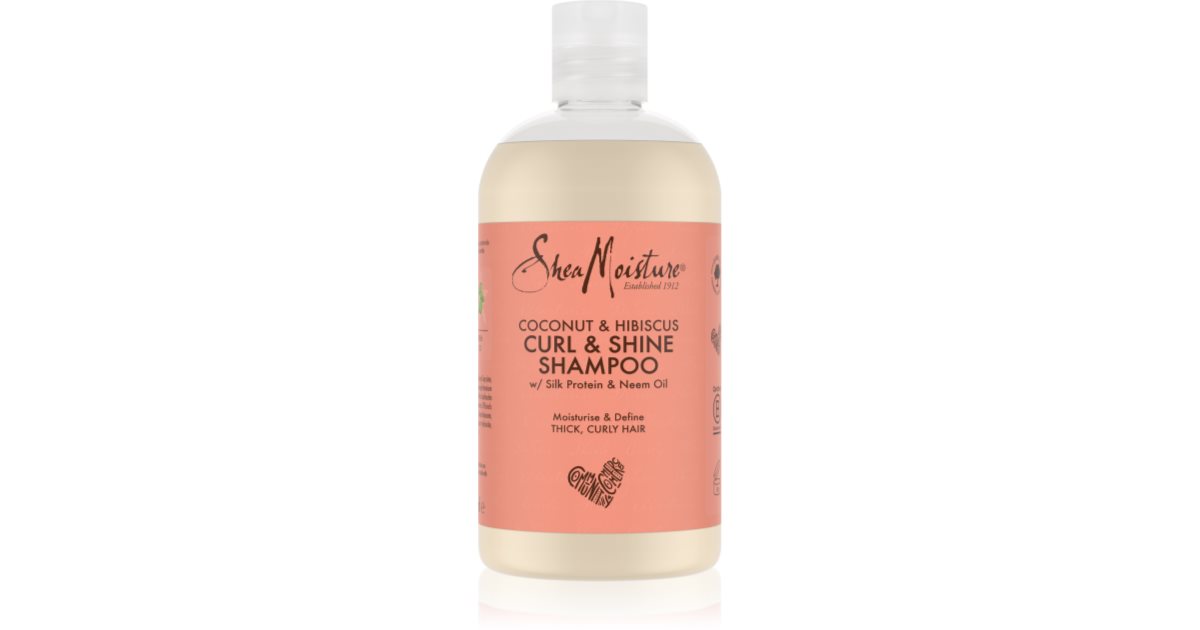 Shea Moisture Coconut & Hibiscus Feuchtigkeit spendendes Shampoo für ...
