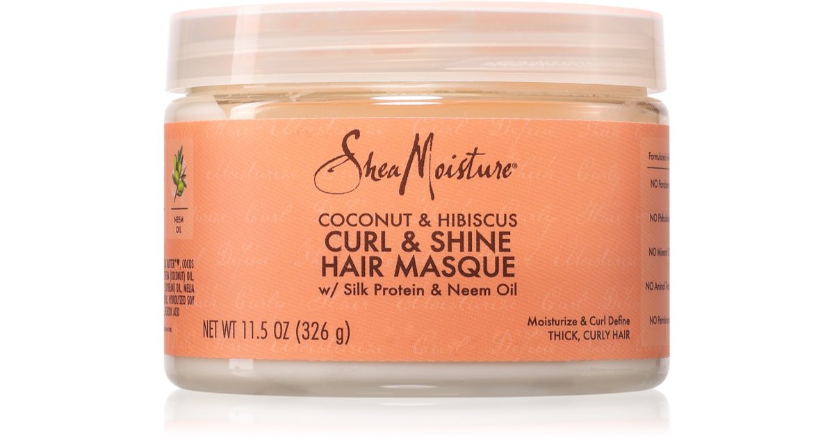 Shea Moisture Coconut & Hibiscus Curl & Shine intensyvaus poveikio ...