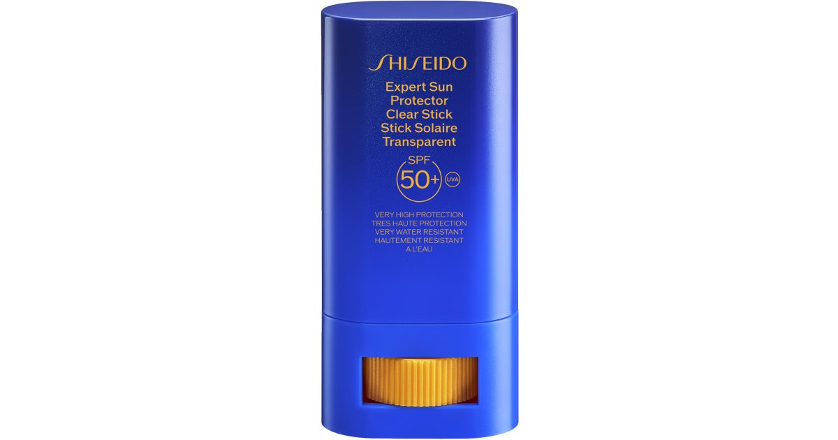 Shiseido Expert Sun Protector Clear Stick SPF 50+ protective gel in a ...