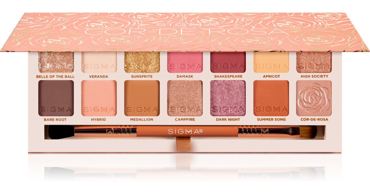 Sigma Beauty Cor De Rosa Eyeshadow Palette Eyeshadow Palette With Brush