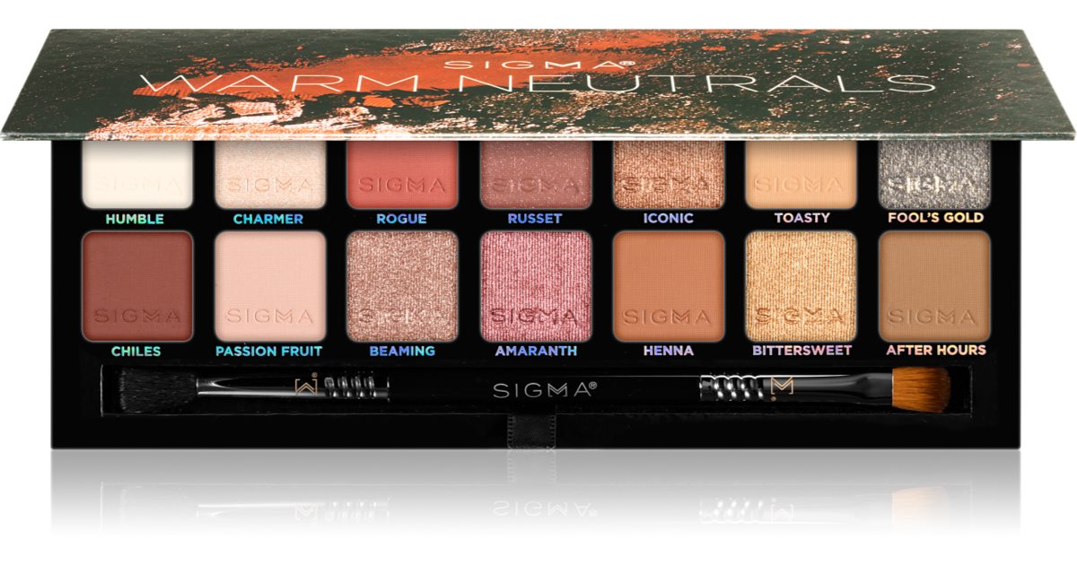 Sigma Beauty Warm Neutrals Eyeshadow Palette paleta očních stínů ...