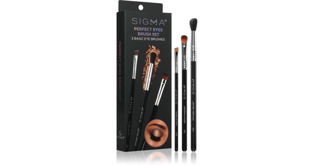 Sigma Beauty Brush Set Perfect Eyes kit de pinceaux pour les yeux et ...