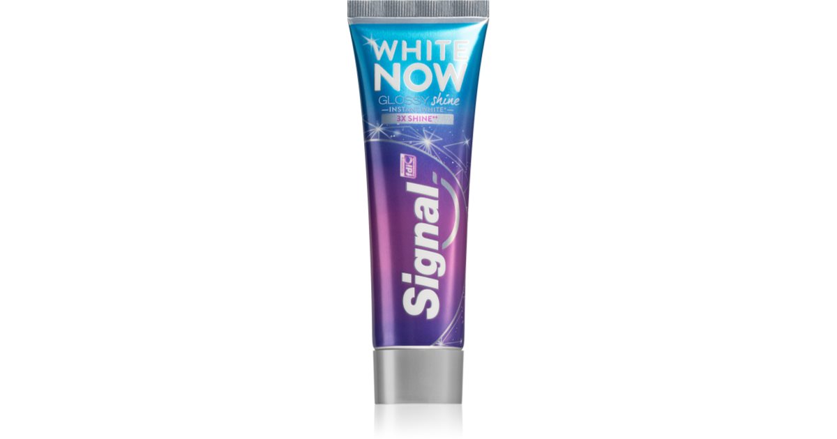 Signal White Now Glossy Shine Whitening Toothpaste for Fresh Breath ...