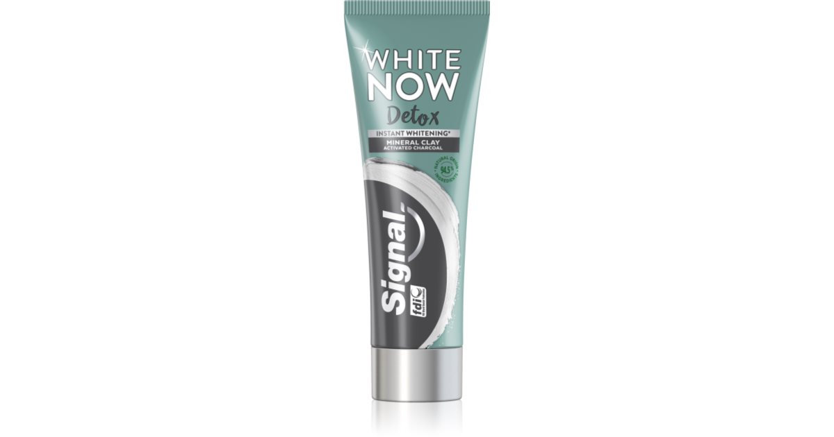 Signal White Now Detox Charcoal Whitening Toothpaste with Activated ...