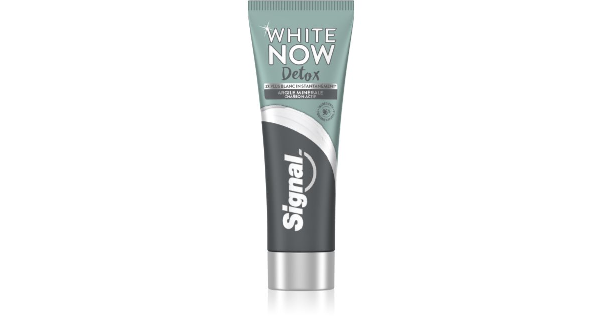 Signal White Now Detox Charcoal whitening toothpaste with activated ...