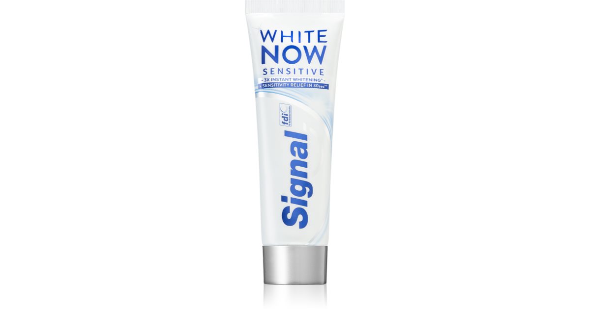 Signal White Now Sensitive whitening toothpaste for sensitive teeth ...